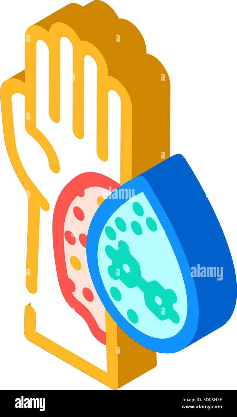 Hand suffering from skin allergy or dermatitis Stock Vector Image & Art ...