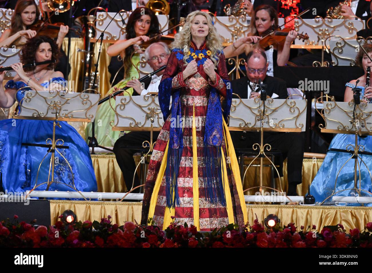 Musicians performs with his Johann Strauss Orchestra of André Rieu ...