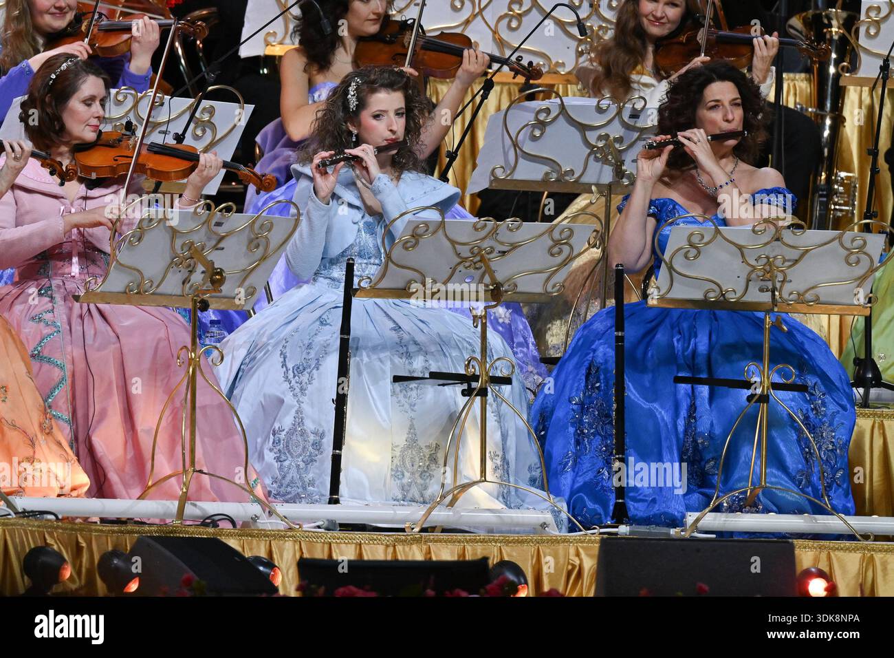 Musicians performs with his Johann Strauss Orchestra of André Rieu ...