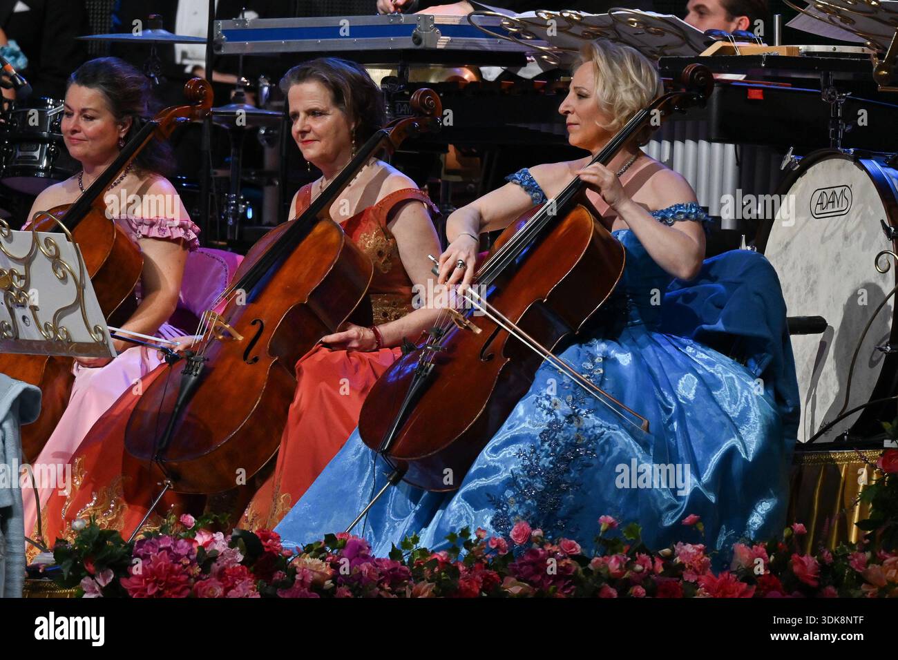 Musicians performs with his Johann Strauss Orchestra of André Rieu ...