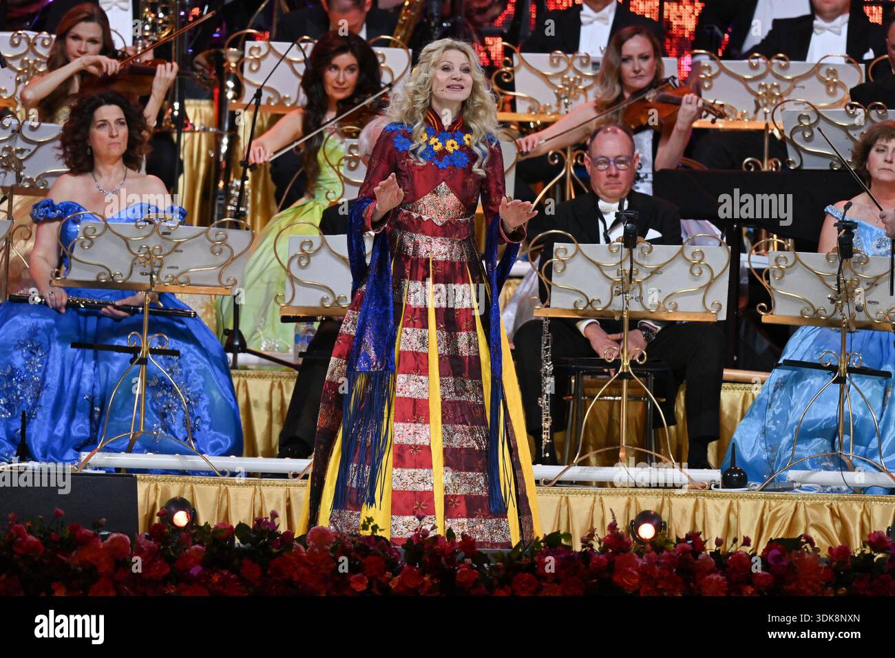 Musicians performs with his Johann Strauss Orchestra of André Rieu ...