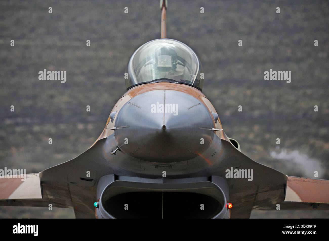 This image depicts a General Dynamics F-16A Netz from Top Aces flying ...