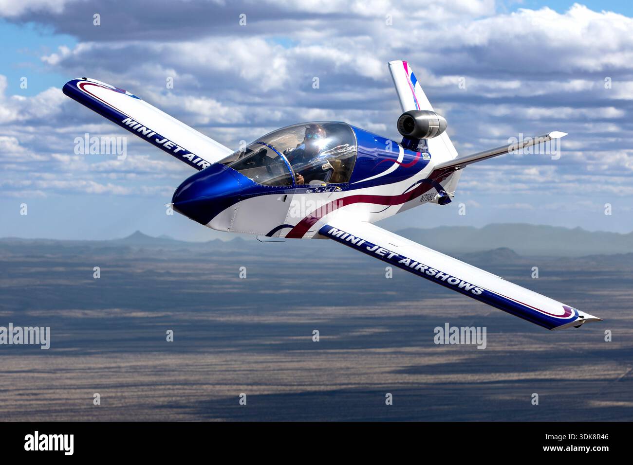 A close-up air-to-air image shows a Sonex JSX-2 SubSonex microjet flown ...