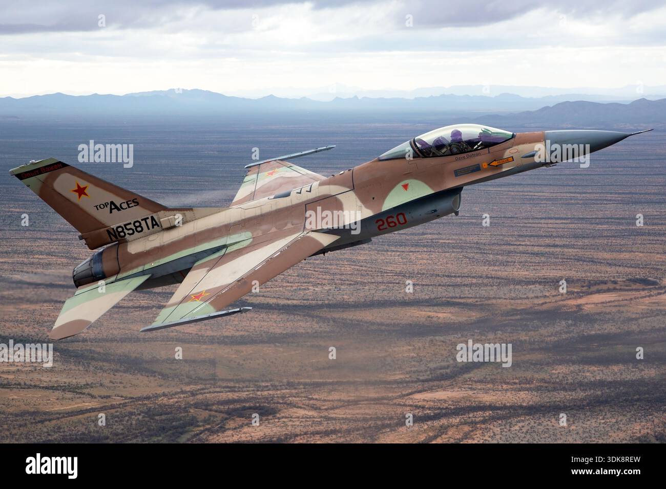 An F-16A Netz operated by Top Aces is captured in close-up air-to-air ...