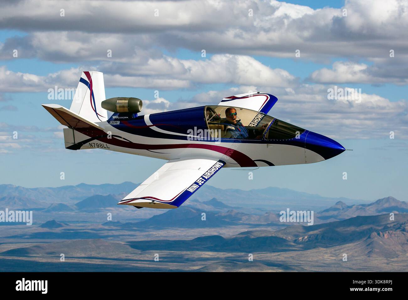 A Sonex JSX-2 SubSonex microjet operated by Mini Jet Airshows is shown ...
