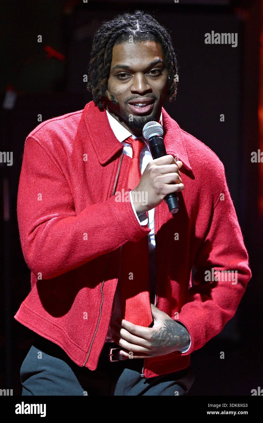 Damar Hamilton attends the American Heart Association's Red Dress ...