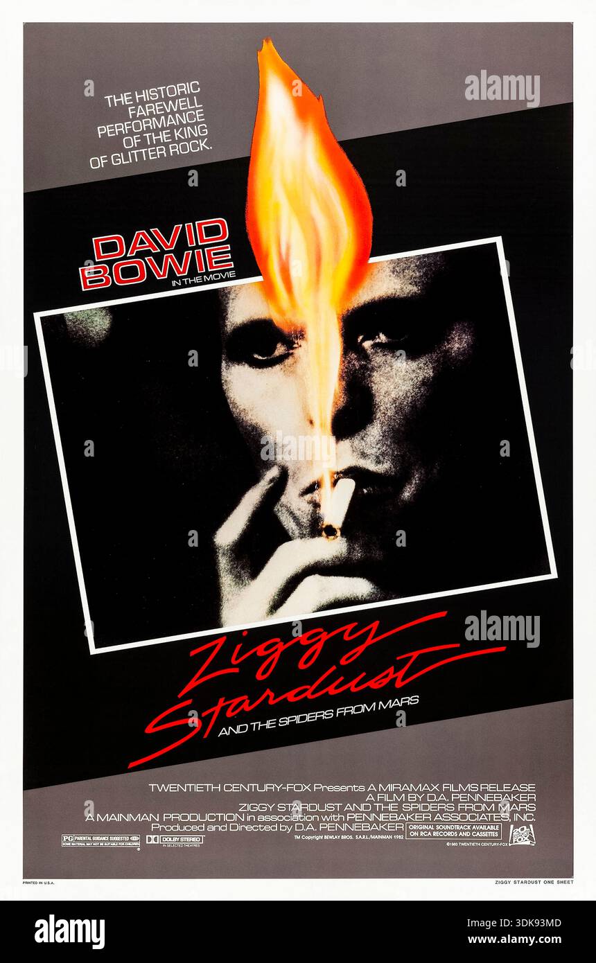 Ziggy Stardust 1973 directed by D.A. Pennebaker and starring David ...