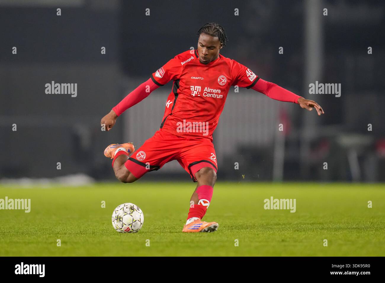 ALMERE, NETHERLANDS - JANUARY 30: Emmanuel van de Blaak of Almere City ...