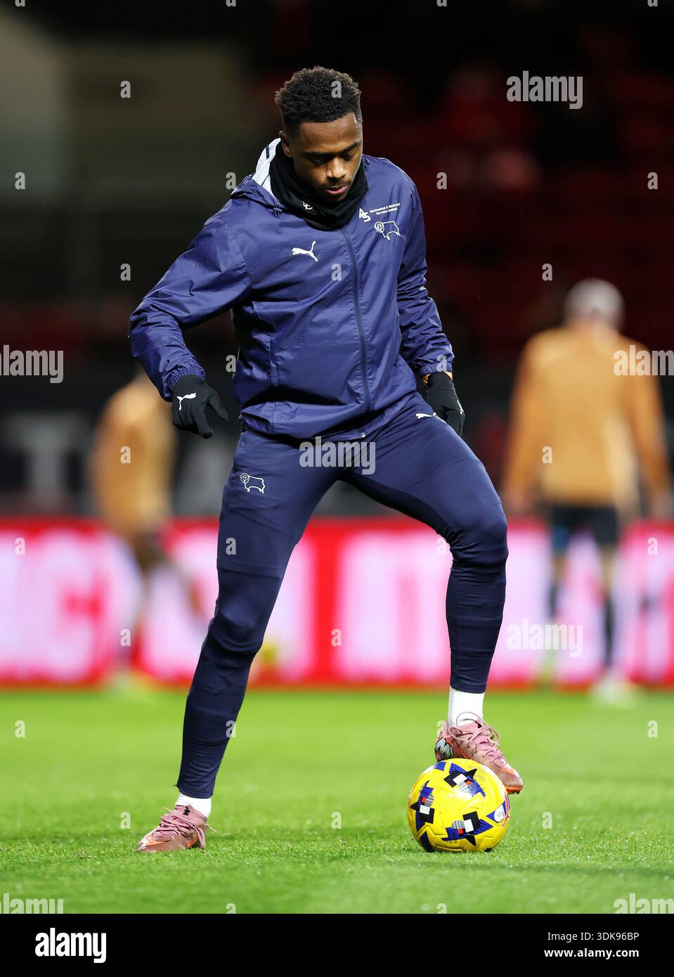 Derby County's Jaydon Banel ahead of the Sky Bet Championship match at ...