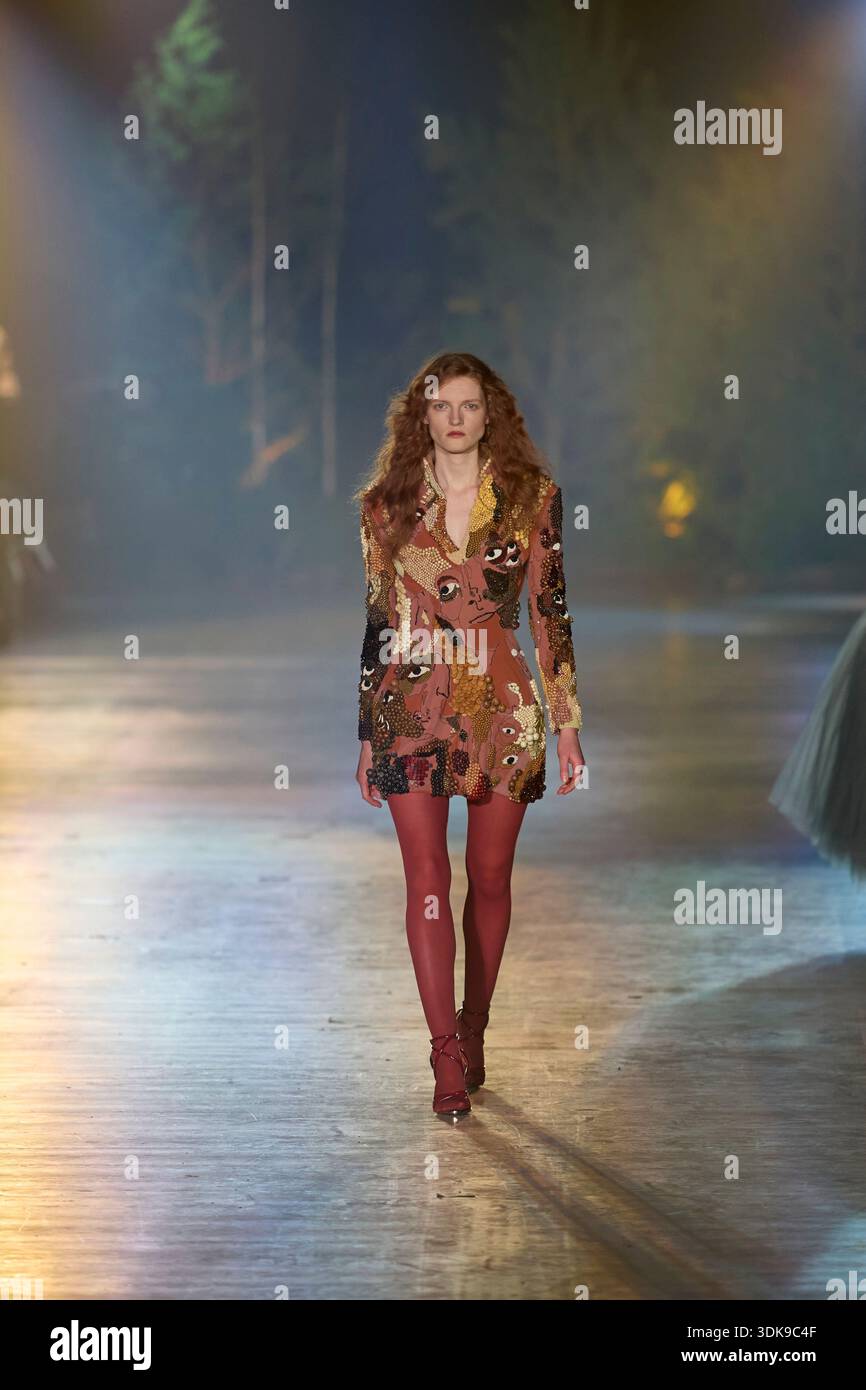 Berlin, Germany, 30st Jan, 2026. Model on runway at Danny Reinke on ...