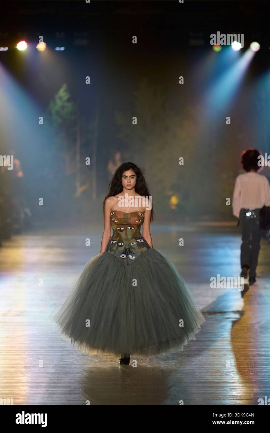 Berlin, Germany, 30st Jan, 2026. Model on runway at Danny Reinke on ...
