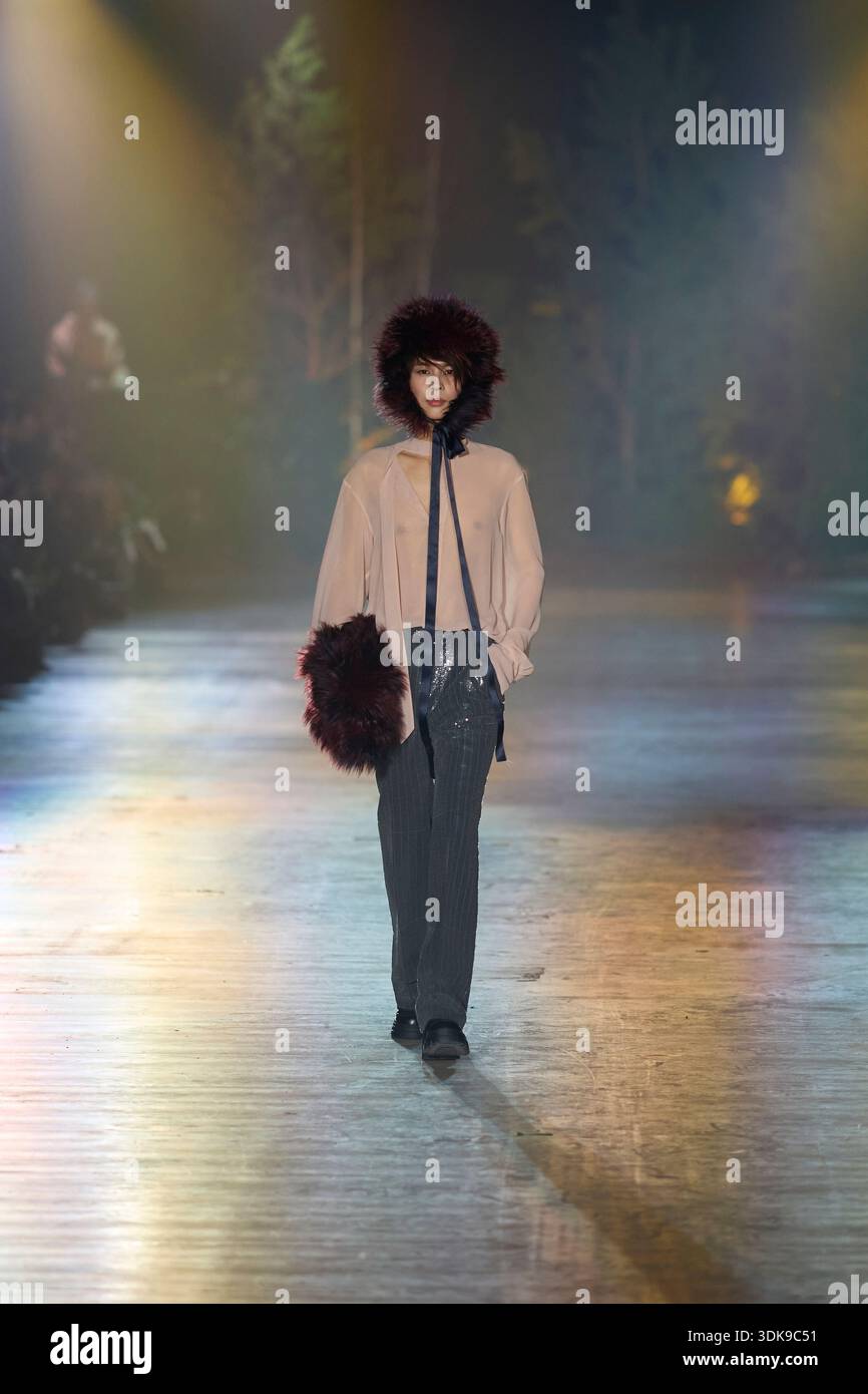 Berlin, Germany, 30st Jan, 2026. Model on runway at Danny Reinke on ...
