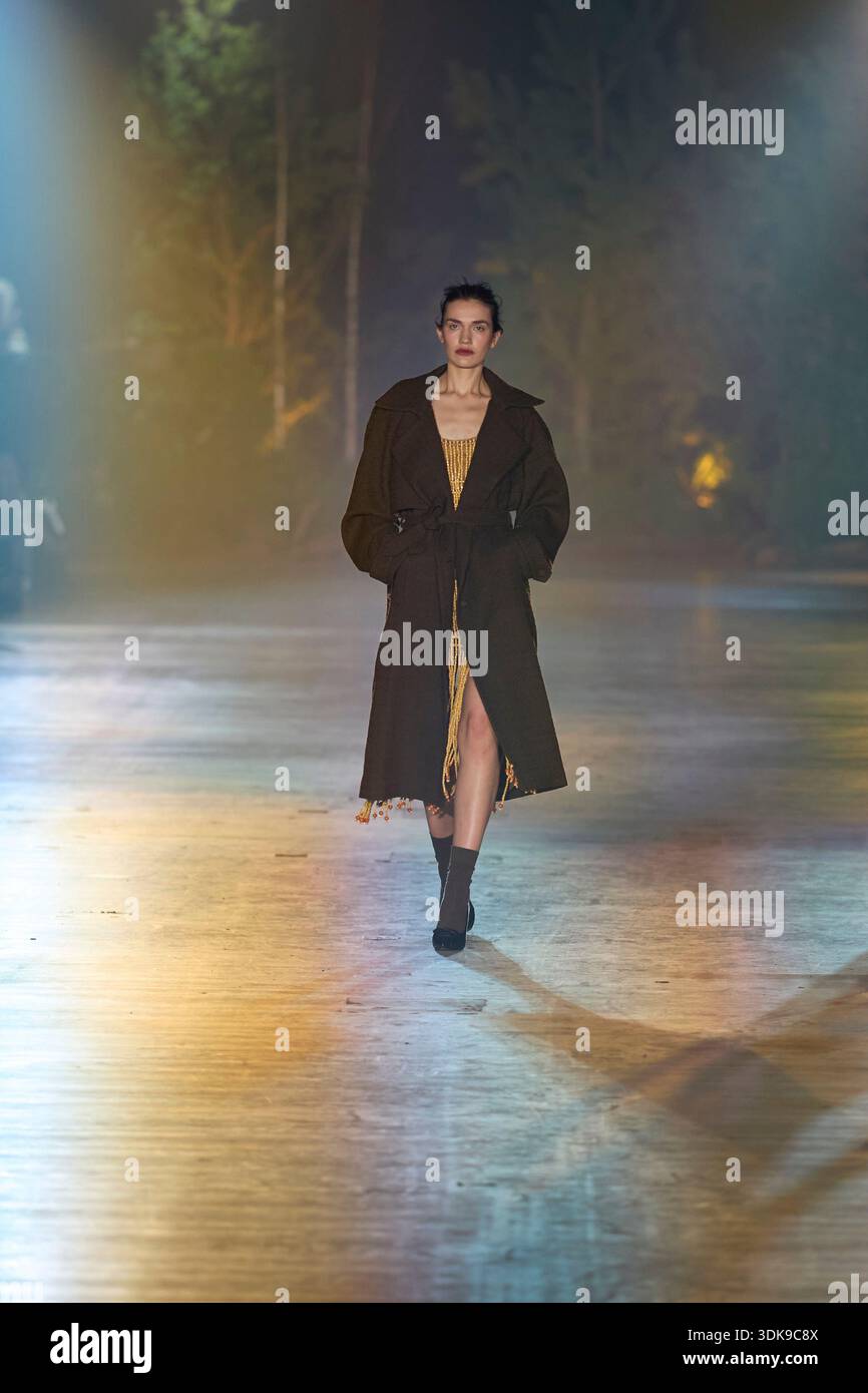 Berlin, Germany, 30st Jan, 2026. Model on runway at Danny Reinke on ...