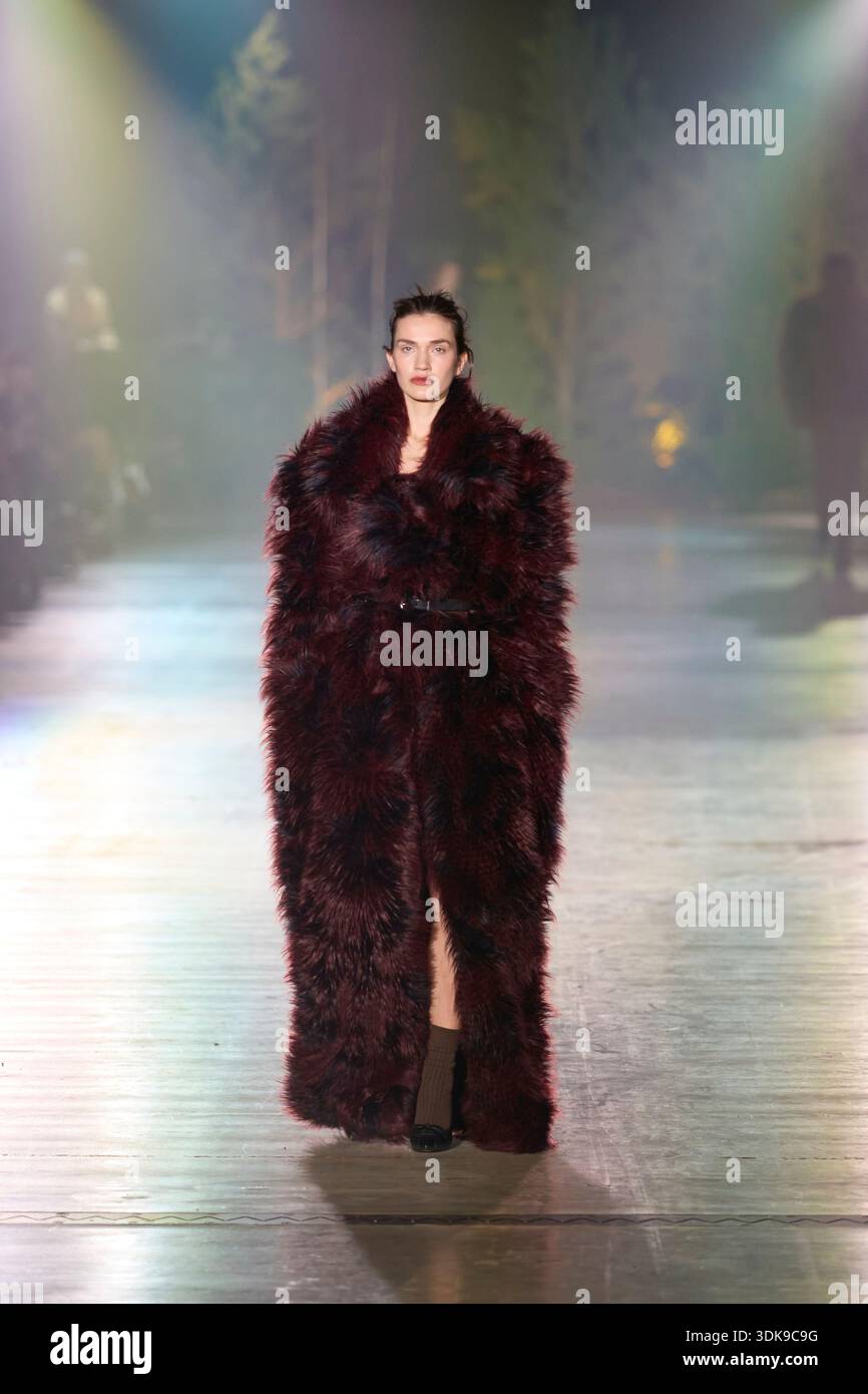 Berlin, Germany, 30st Jan, 2026. Model on runway at Danny Reinke on ...