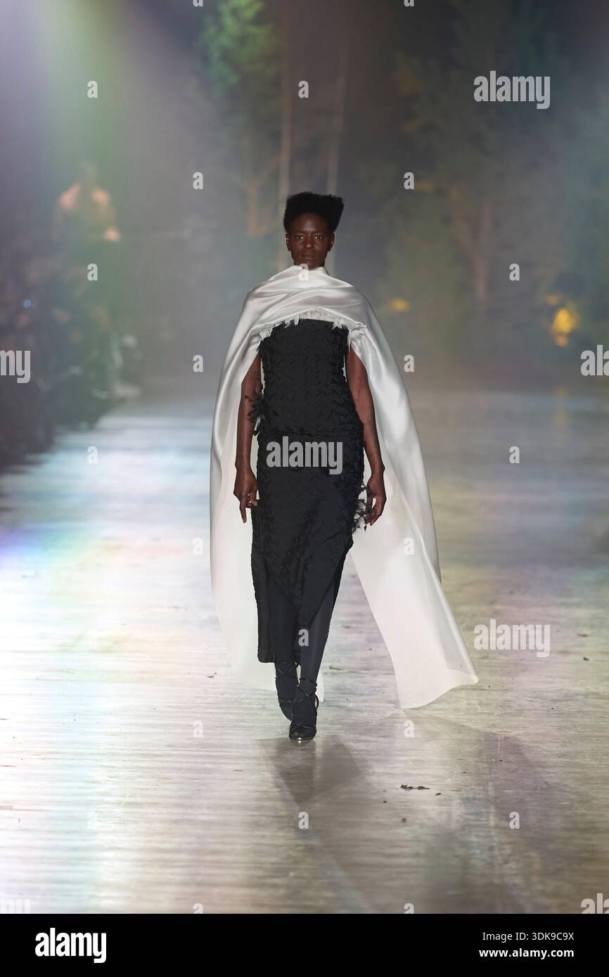 Berlin, Germany, 30st Jan, 2026. Model on runway at Danny Reinke on ...