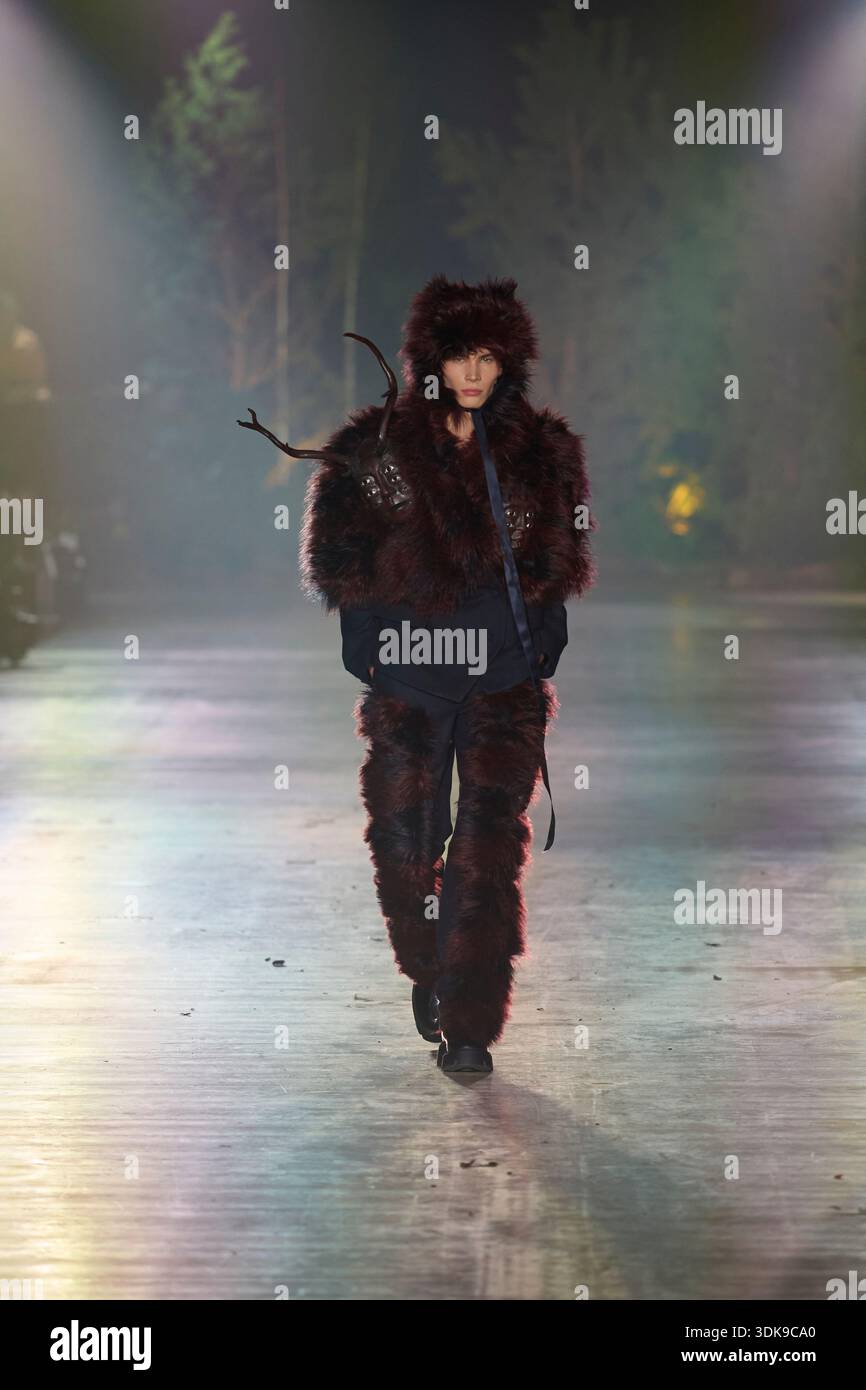 Berlin, Germany, 30st Jan, 2026. Model on runway at Danny Reinke on ...