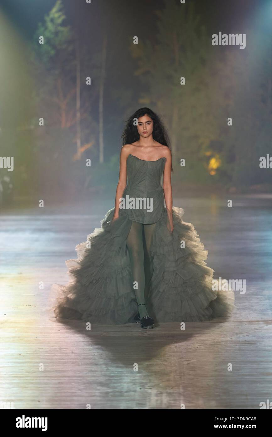 Berlin, Germany, 30st Jan, 2026. Model on runway at Danny Reinke on ...