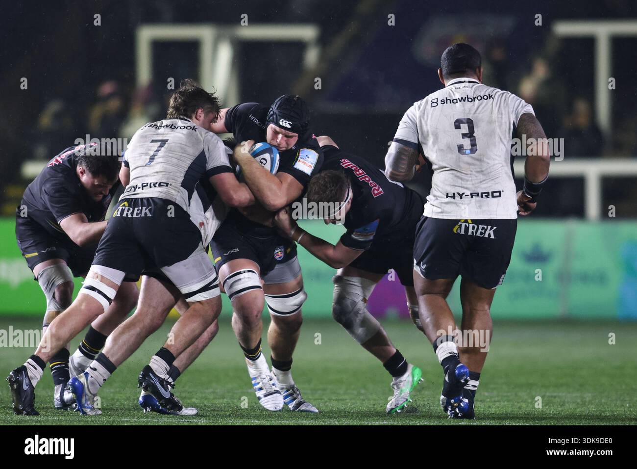 Tim Cardall, of Newcastle Red Bulls carries the ball into contact ...