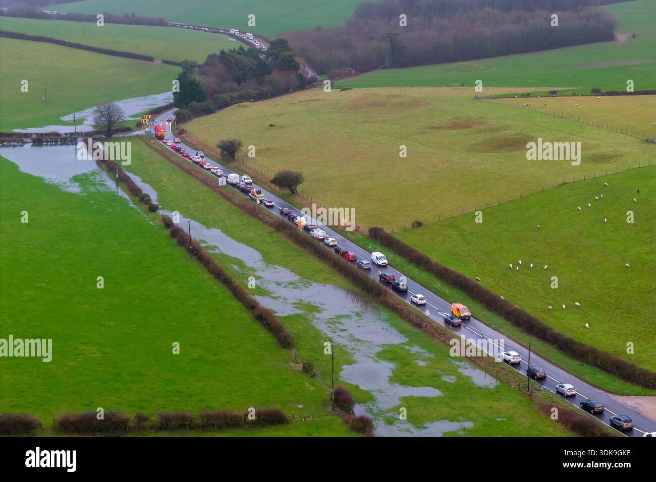 Winterbourne Abbas, Dorset, UK. 30th January 2026. UK Weather. Long ...
