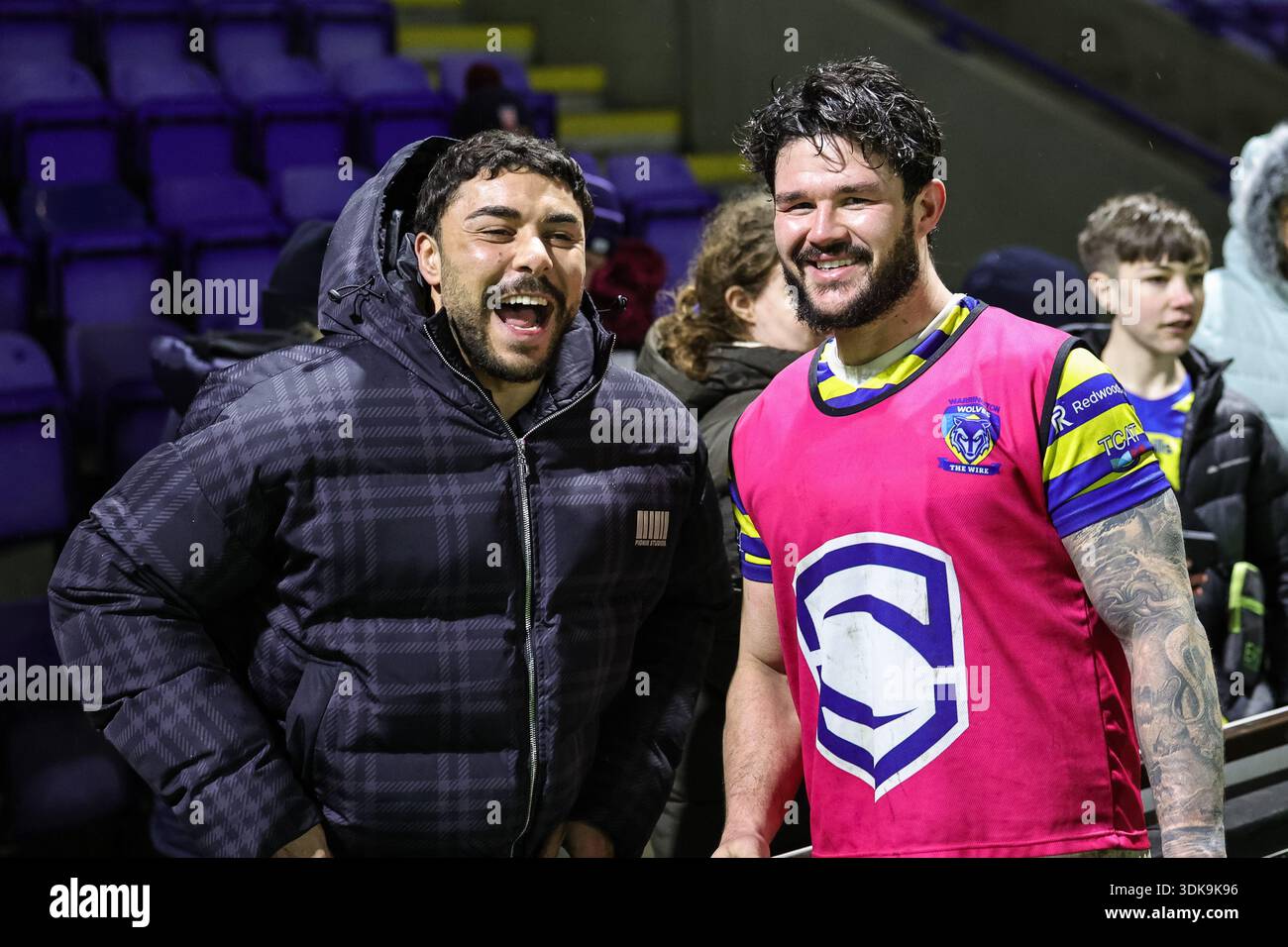 James Bentley of Warrington Wolves during the Pre Season match ...