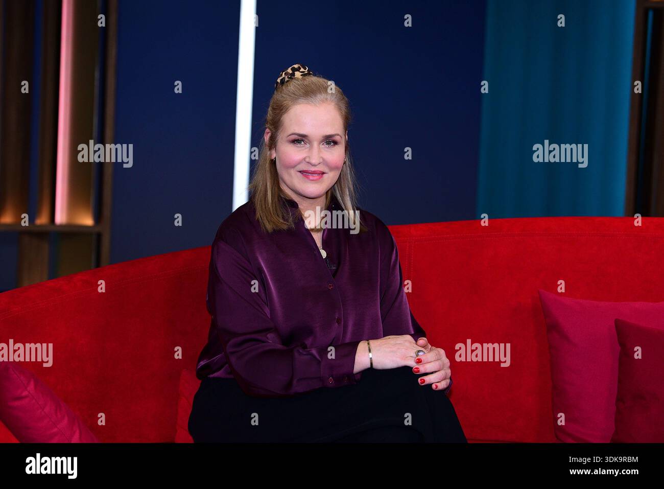 Judith Hoersch during the „Das Rote Sofa“ tv show at NDR Studios on ...