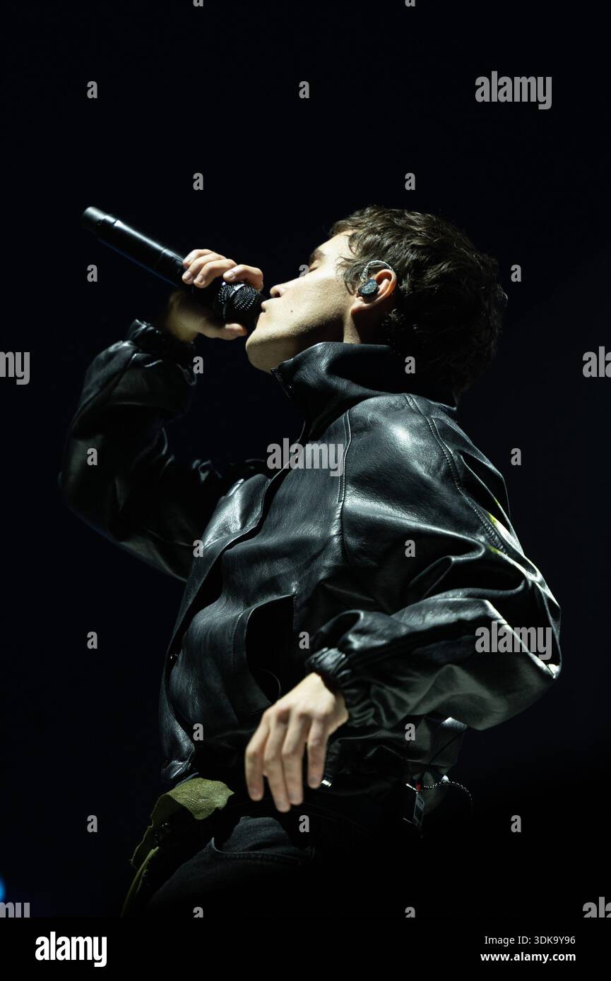 Singer Christian Senra known for Sen Senra during a performance at the ...