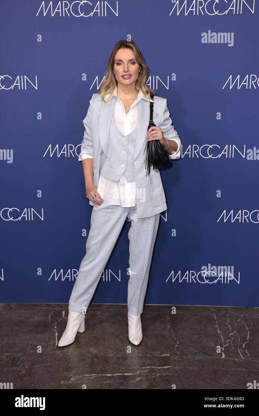 Marie von den Benken attends the Marc Cain fashion show during Berlin ...