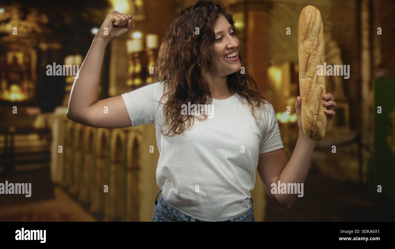 Woman holds camera flexes hi-res stock photography and images - Alamy