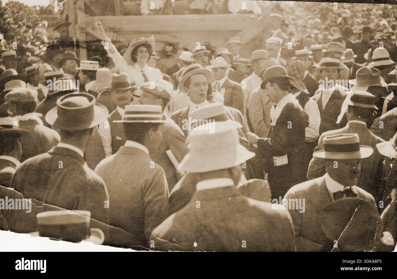 July 4, 1910: Reno- Johnson-Jeffries Title Boxing Match- Mrs. Etta ...