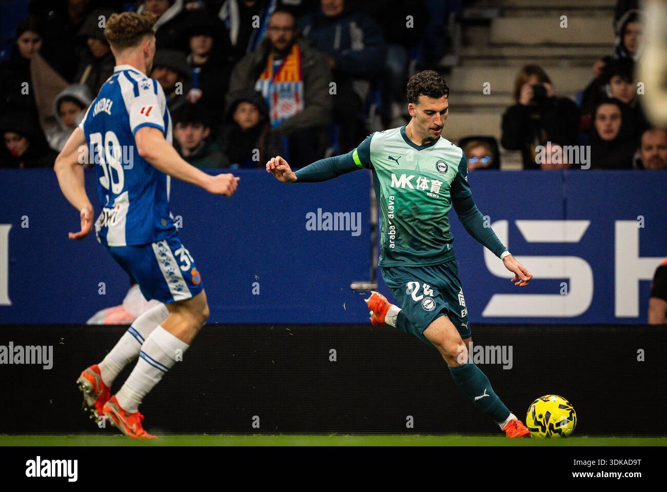 Victor PARADA of Deportivo Alaves during the Spanish championship ...