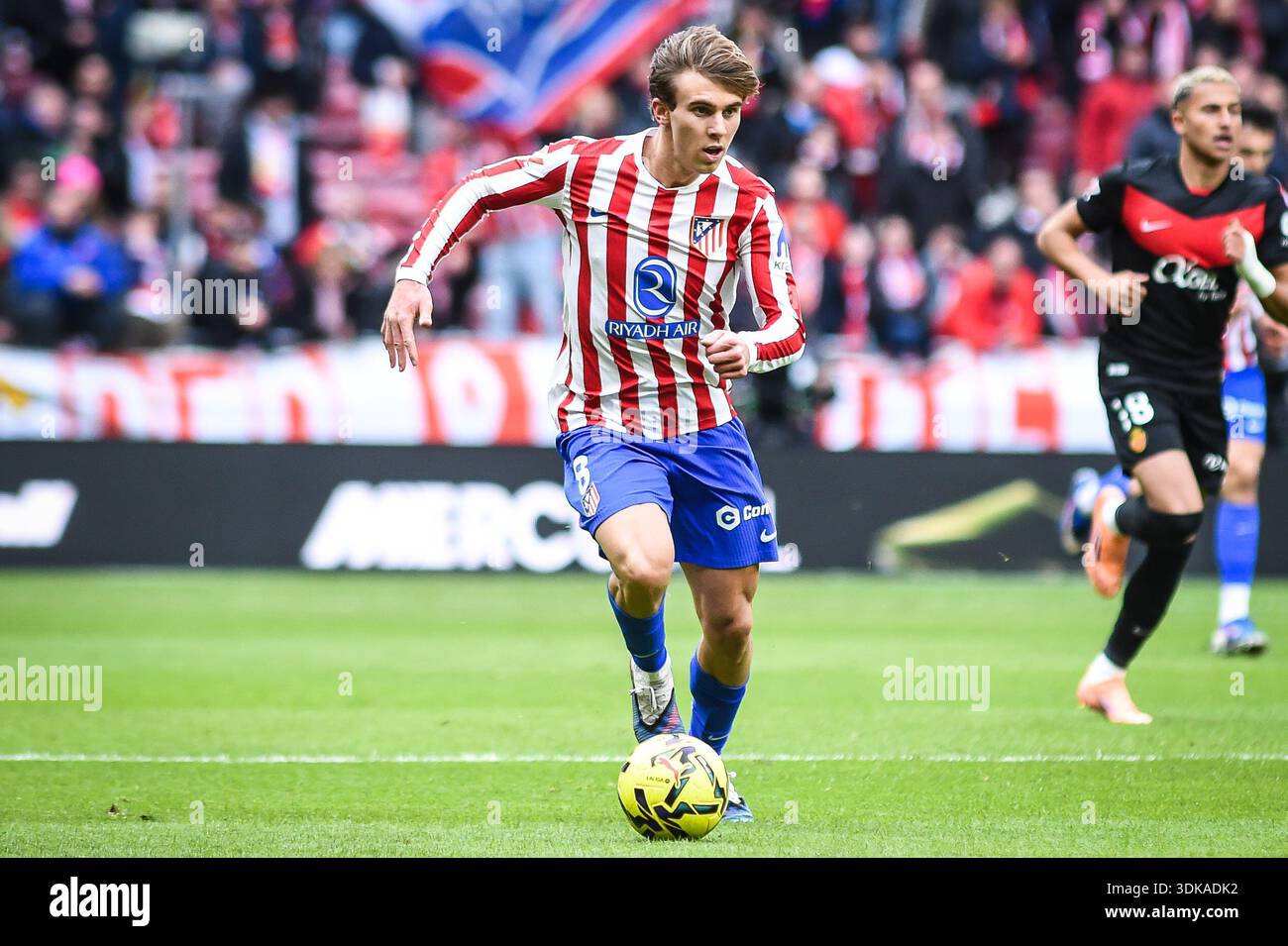 Pablo BARRIOS of Atletico Madrid during the Spanish championship LaLiga ...