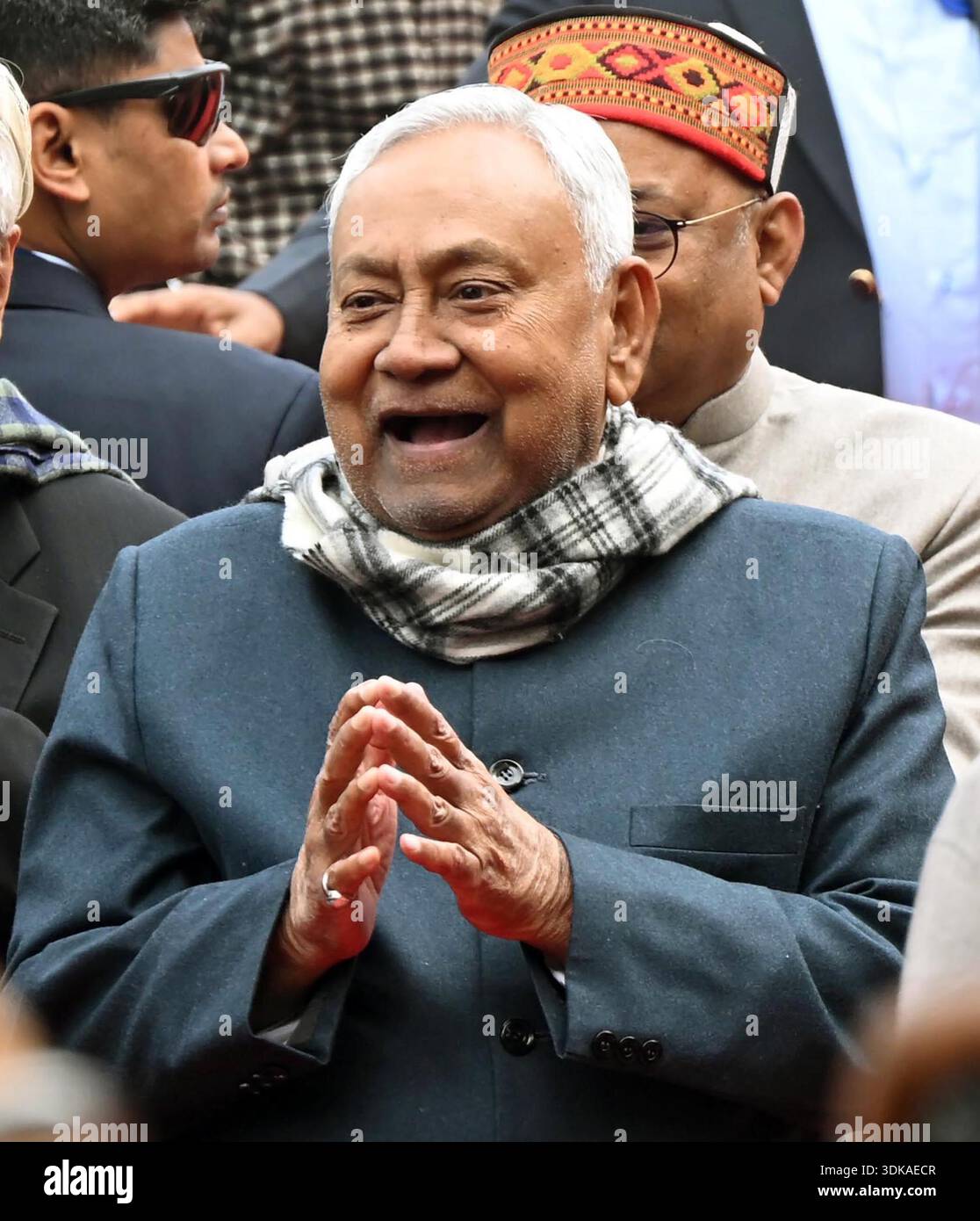 PATNA, INDIA - JANUARY 30: Bihar Chief Minister Nitish Kumar during ...