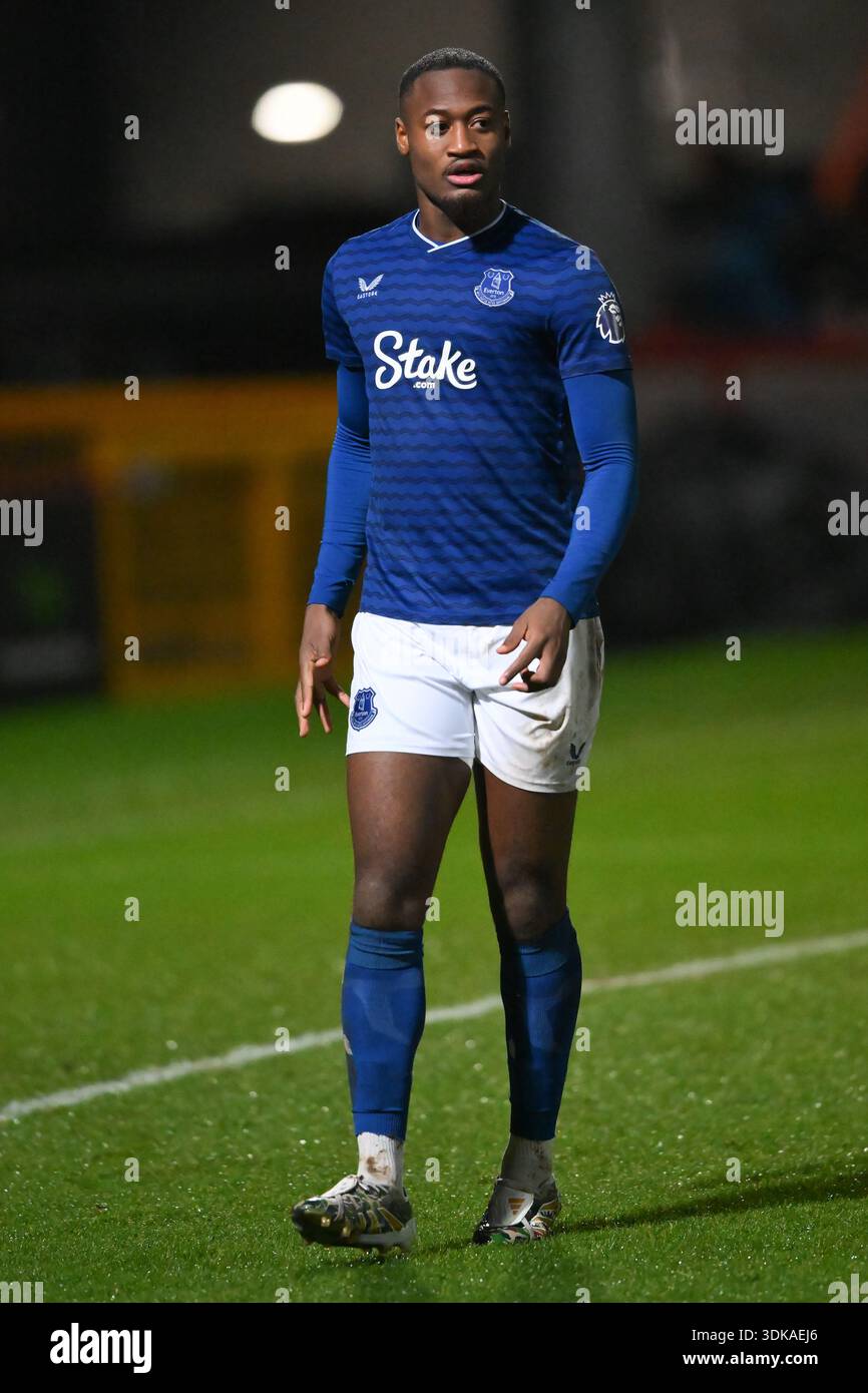 Martin Sherif of Everton U21 during the Premier League 2 match between ...