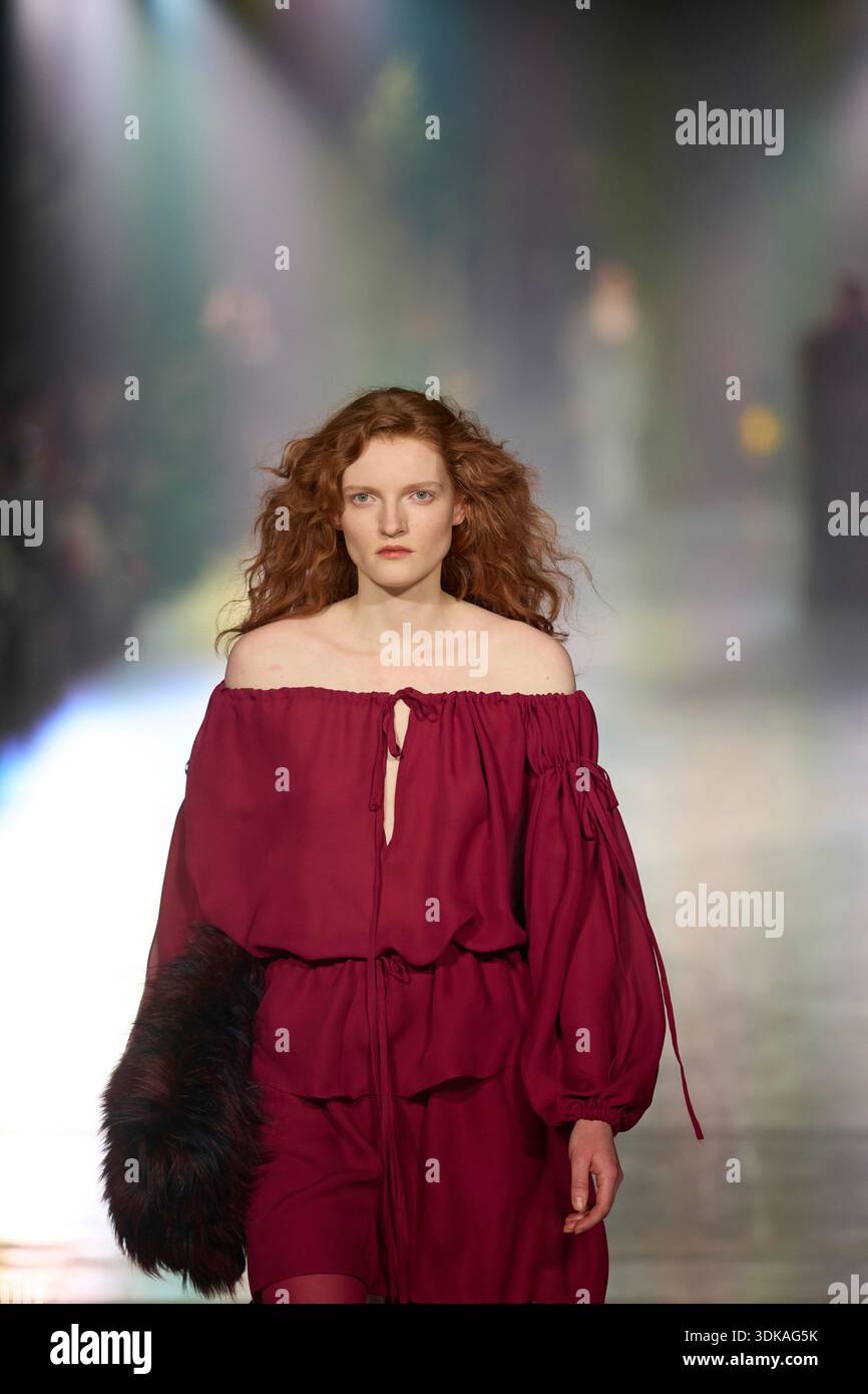 Berlin, Germany, 30st Jan, 2026. Model on runway at Danny Reinke on ...
