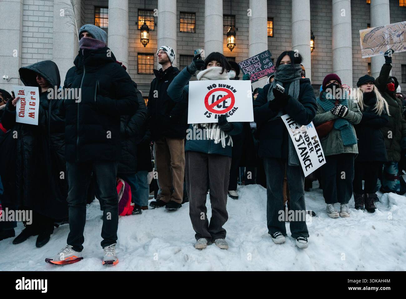 Thousands of demonstrators rally to demand ICE cease operations across ...