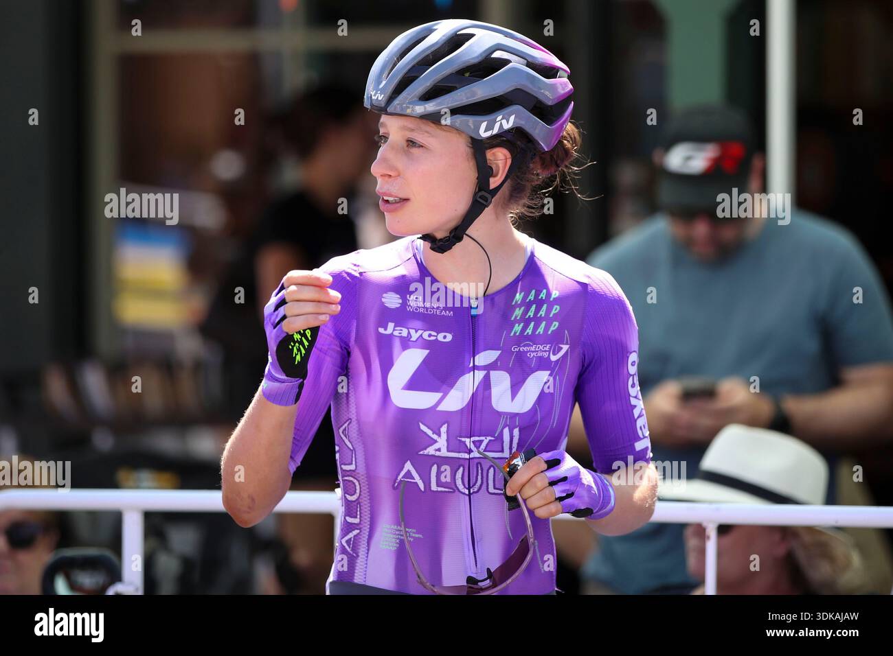 Ruby Roseman-Gannon of Liv AlUla Jayco during the Women’s One Day Race ...