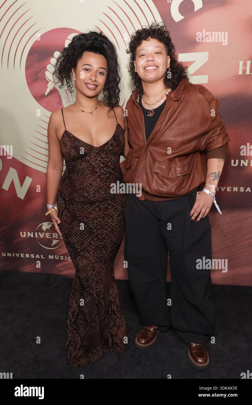Shreta Bala-Aiyer and Mikaili Ector attend the BMAC's Music Maker ...