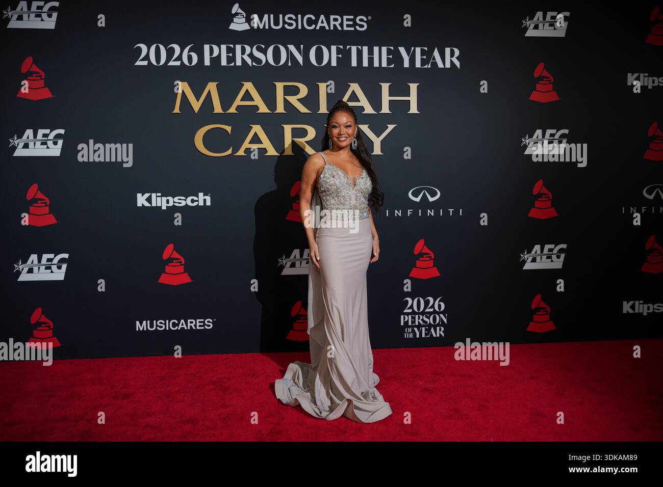 Chanté Moore arrives at MusiCares Person of the Year honoring Mariah ...