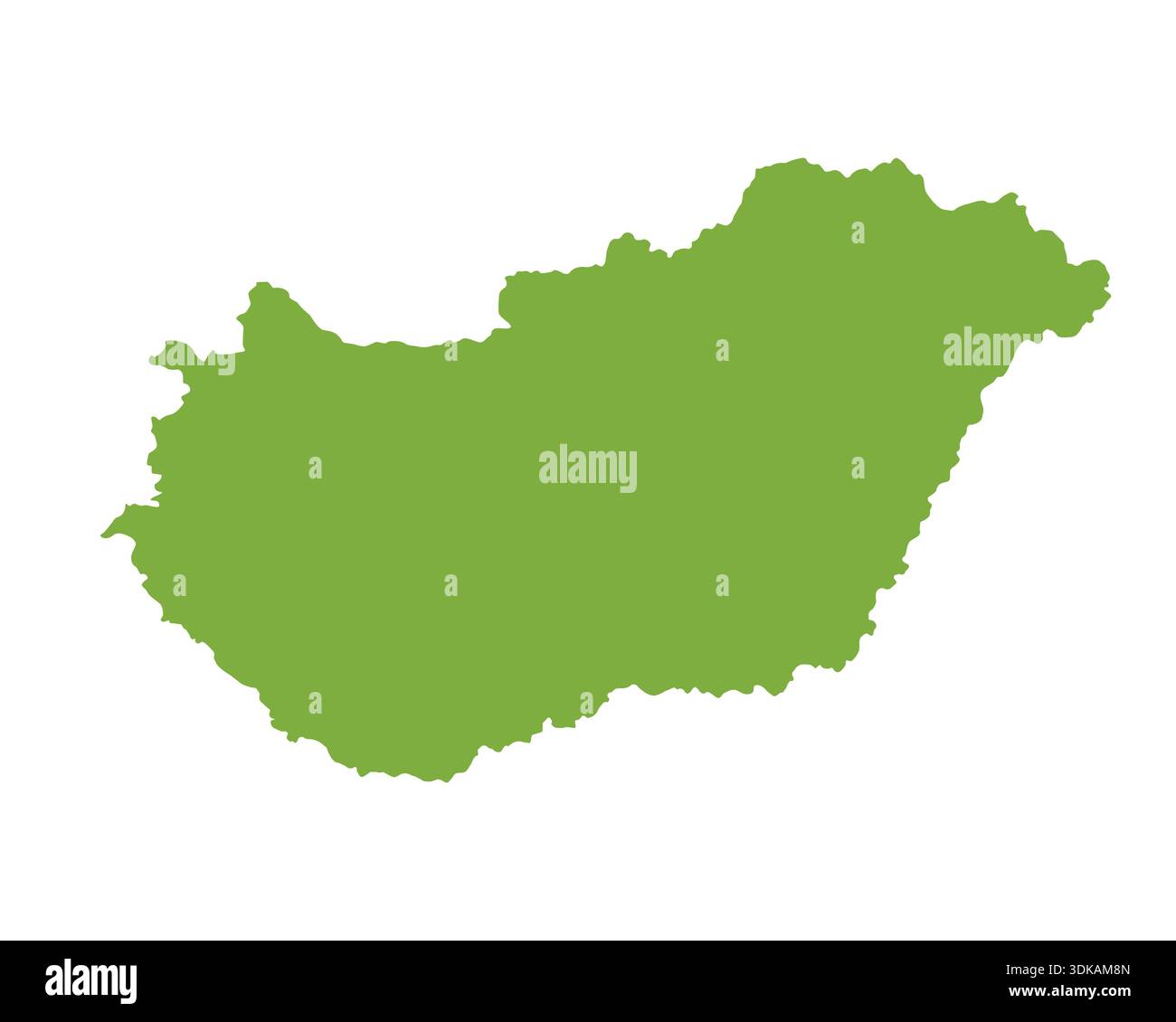 Map of Hungary, sign silhouette. World Map Globe. Vector Illustration ...
