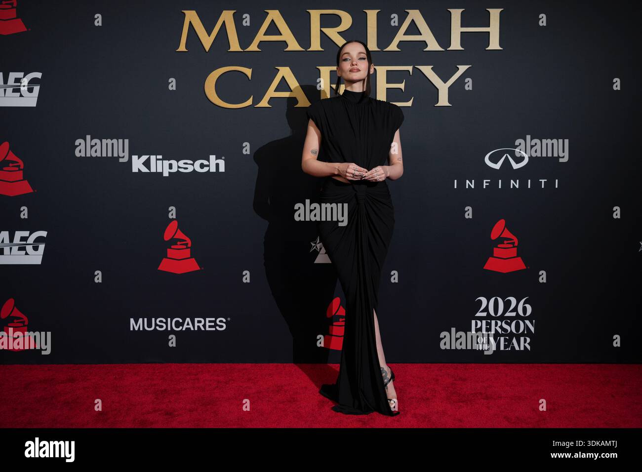 Dove Cameron arrives at MusiCares Person of the Year honoring Mariah ...