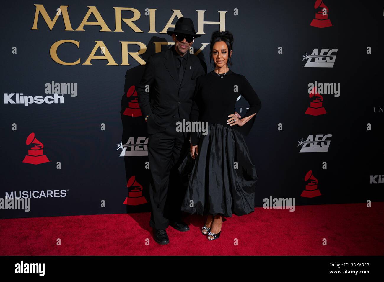 Jimmy Jam, left, and Lisa Harris arrive at MusiCares Person of the Year ...