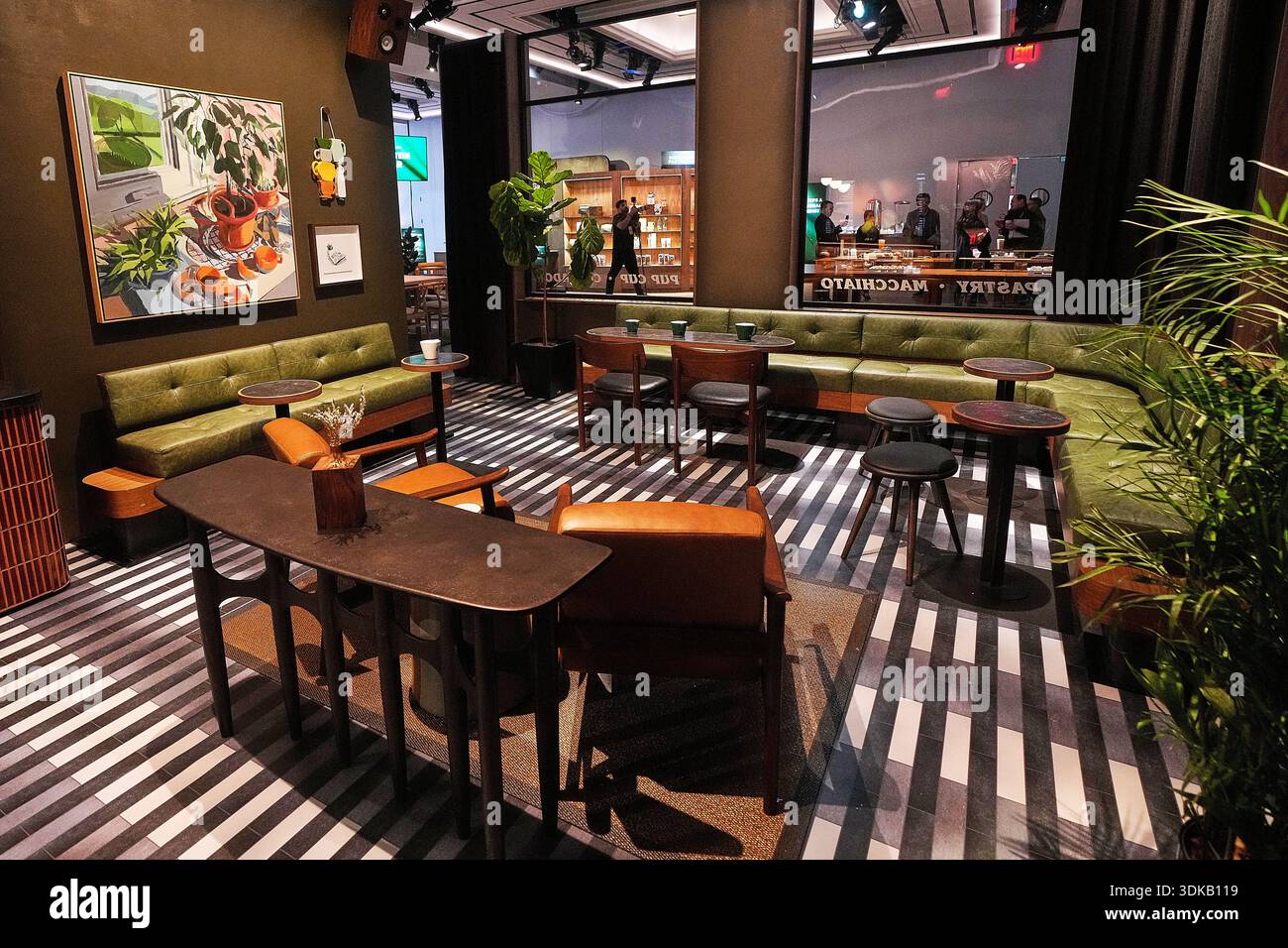 A Ristretto model of future Starbucks stores is displayed during the ...