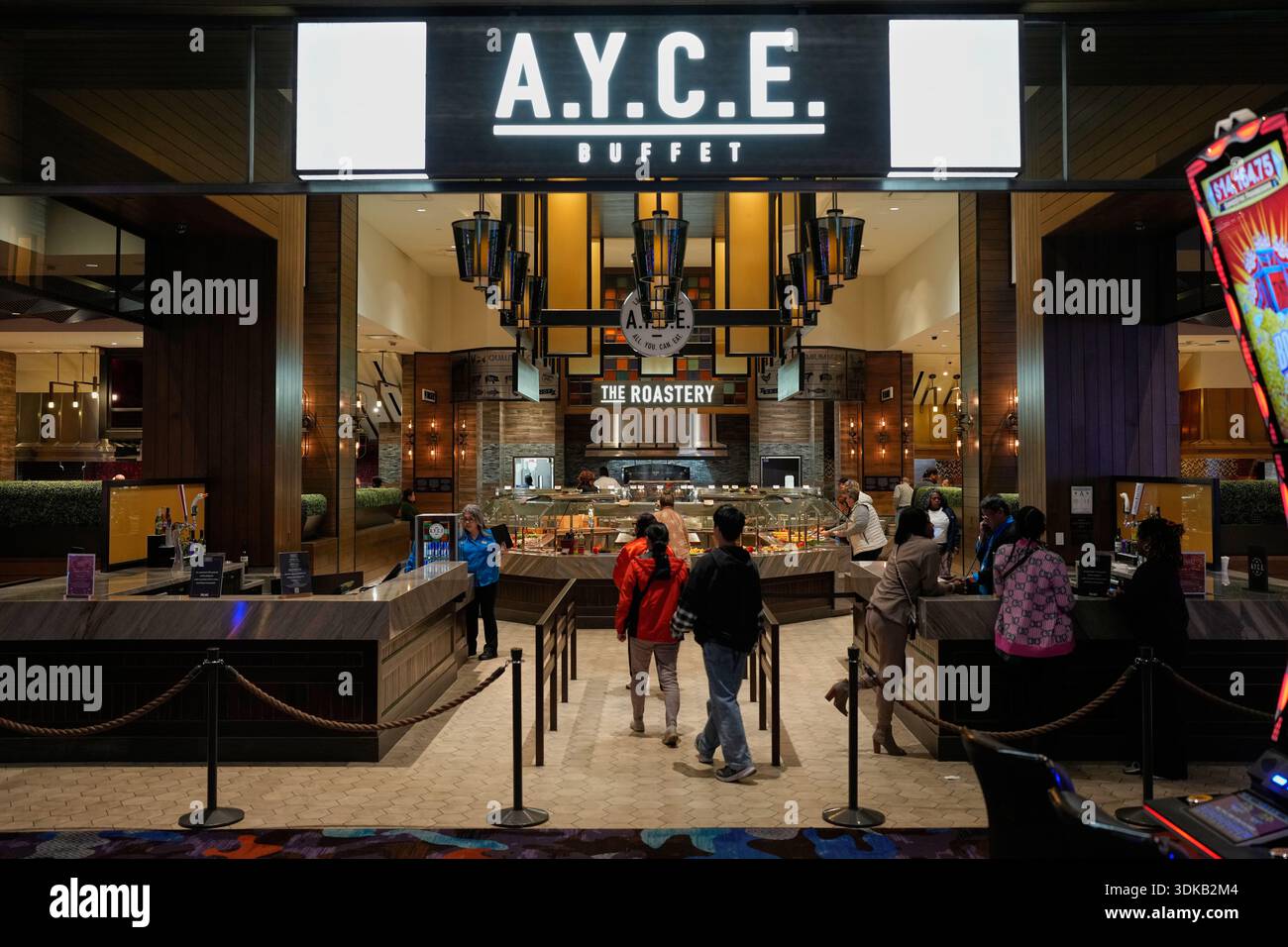 People enter the A.Y.C.E Buffet in the Palms resort-casino Wednesday ...