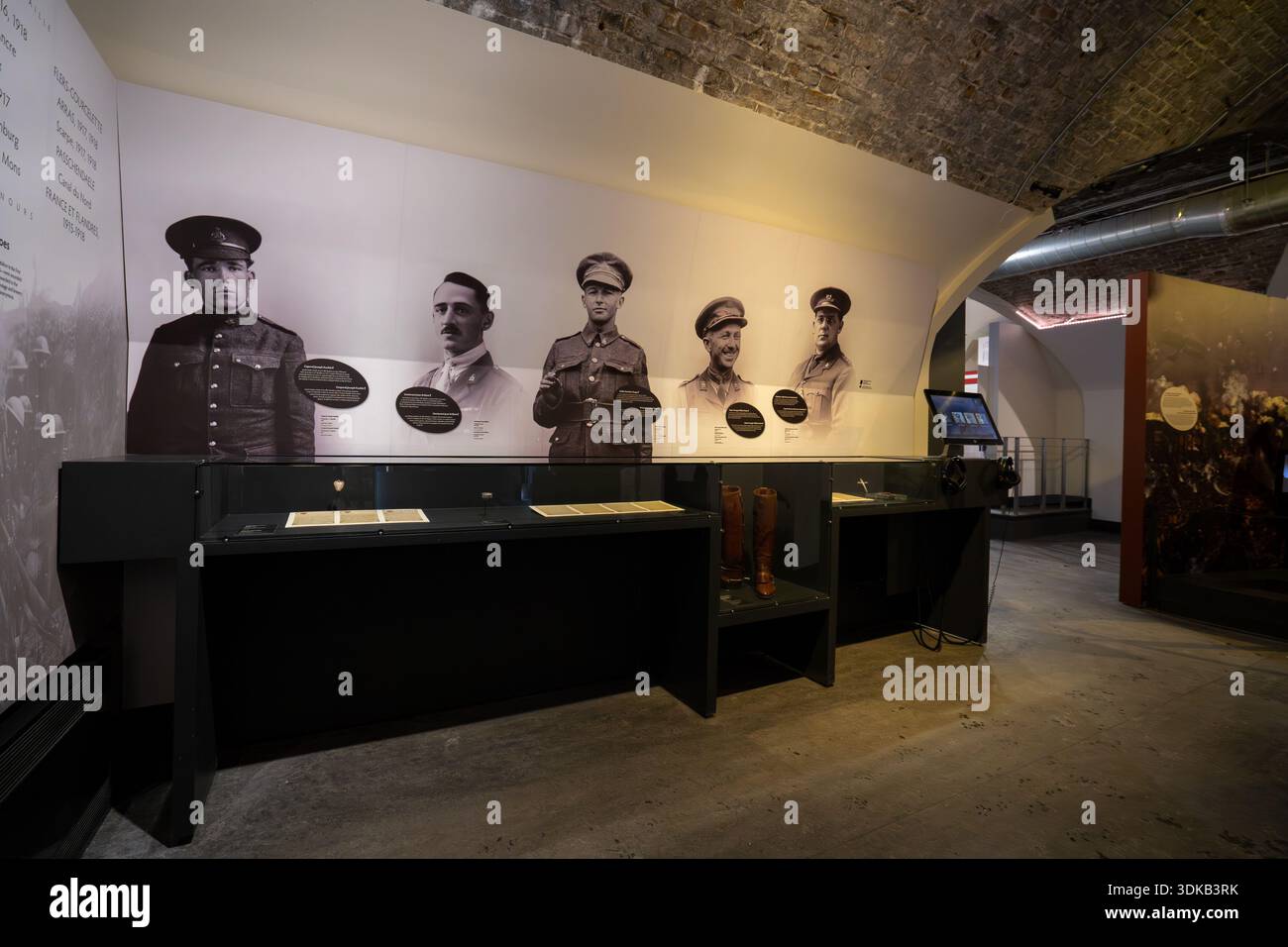 Interior view of museum exhibition at La Citadelle de Quebec. Quebec ...