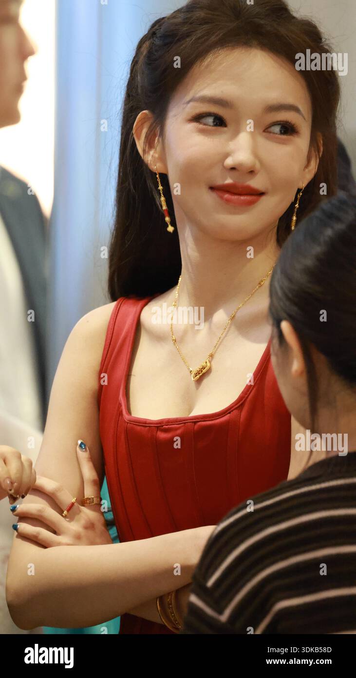 Chinese singer, dancer and actress Cheng Xiao attends an event in ...