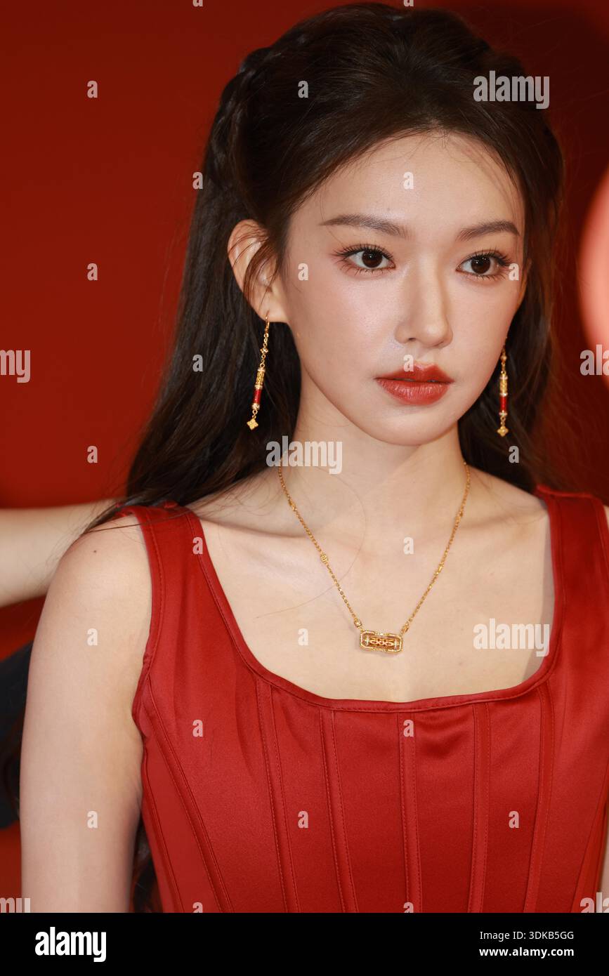 Chinese singer, dancer and actress Cheng Xiao attends an event in ...