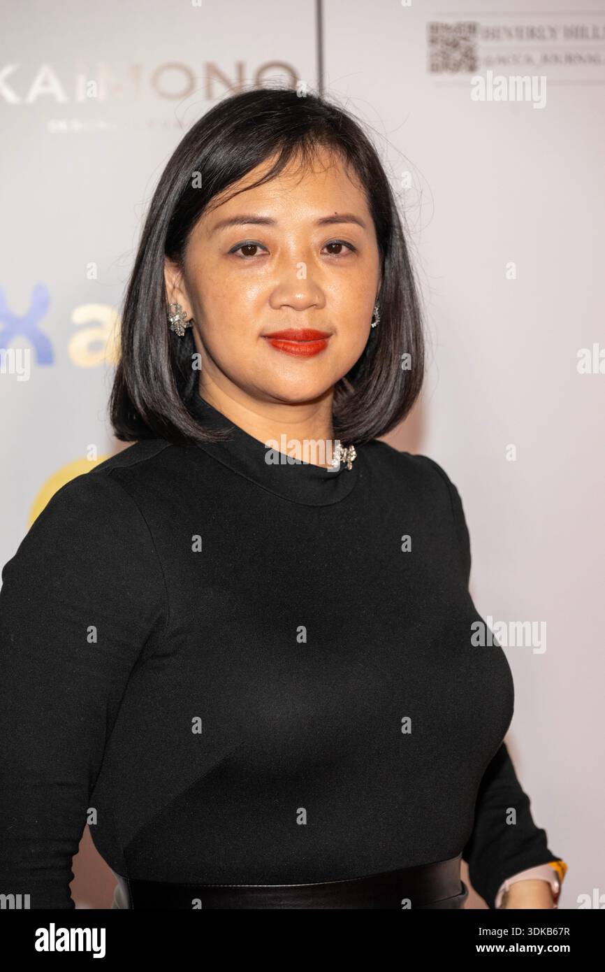 XAVVI Lynne Wang attends AI + Web3 Revolution Pre-Grammy Awards Gala at ...