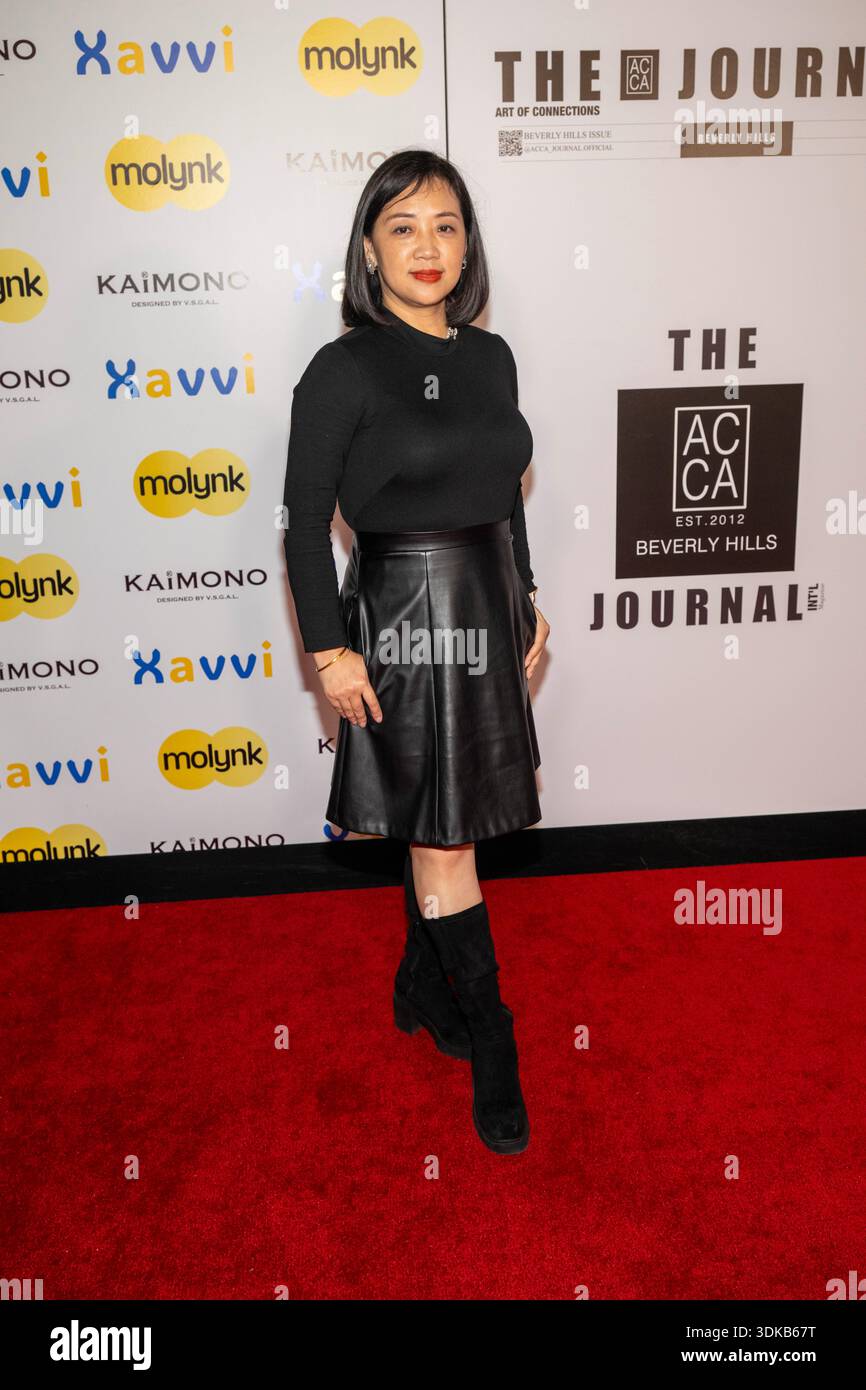 XAVVI Lynne Wang attends AI + Web3 Revolution Pre-Grammy Awards Gala at ...