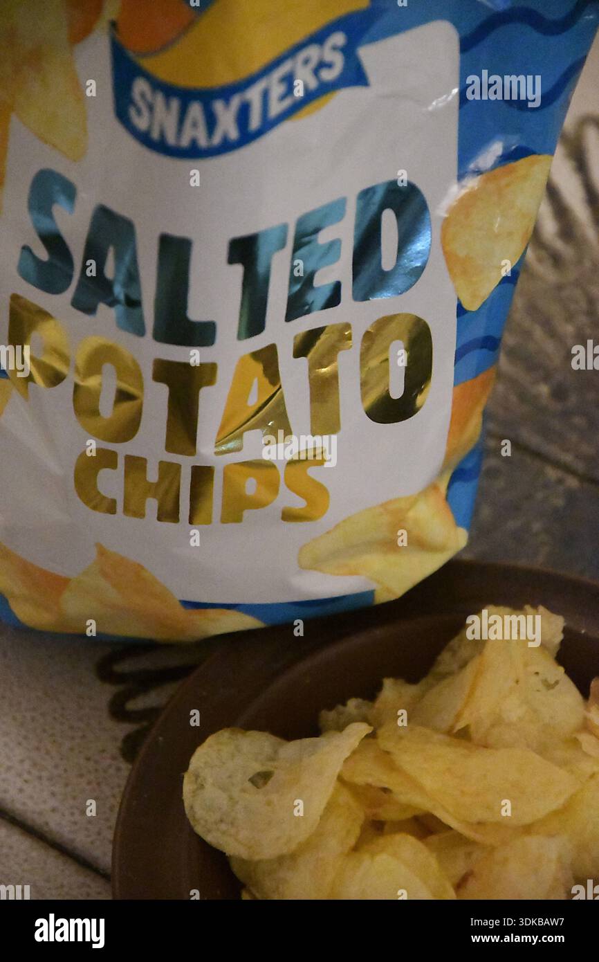 Copenhagen/Denmark /30 JANUARY 2026 /snaxters salted potato chipds in ...