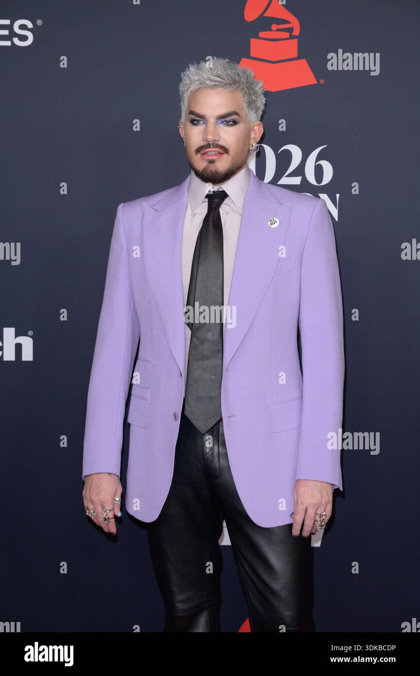 LOS ANGELES, USA. January 30, 2026: Adam Lambert at the MusiCares 2026 ...